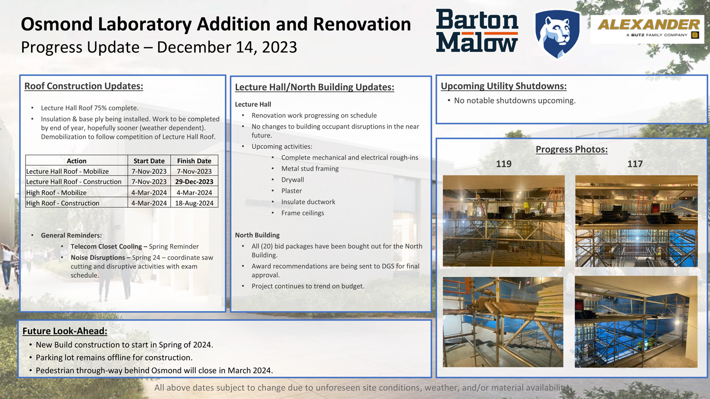 Physics Building and Osmond Laboratory Renovations | Eberly College of ...