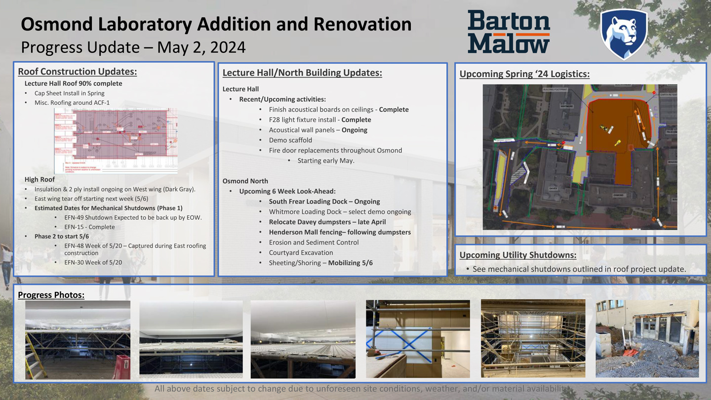 Physics Building and Osmond Laboratory Renovations | Eberly College of ...