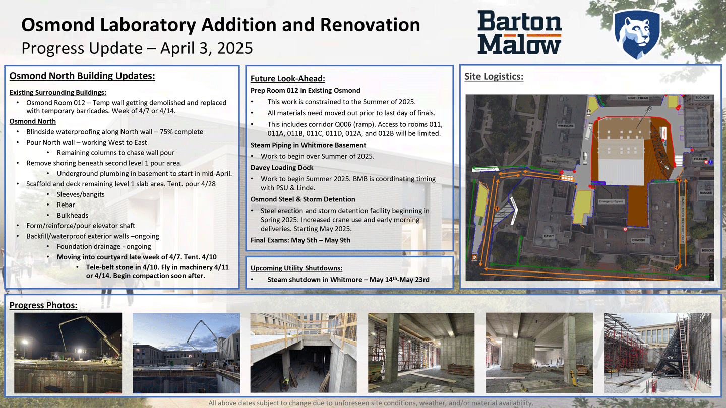 Physics Building and Osmond Laboratory Renovations | Eberly College of ...